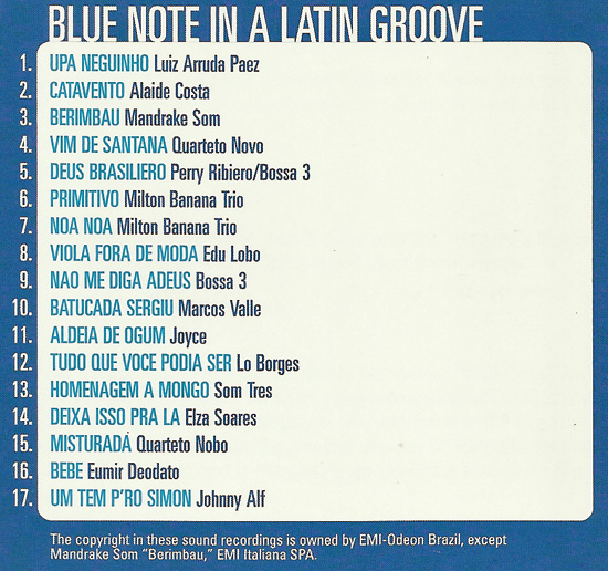 The CD Project: Various Artists - Blue Brazil: Blue Note in a Latin ...