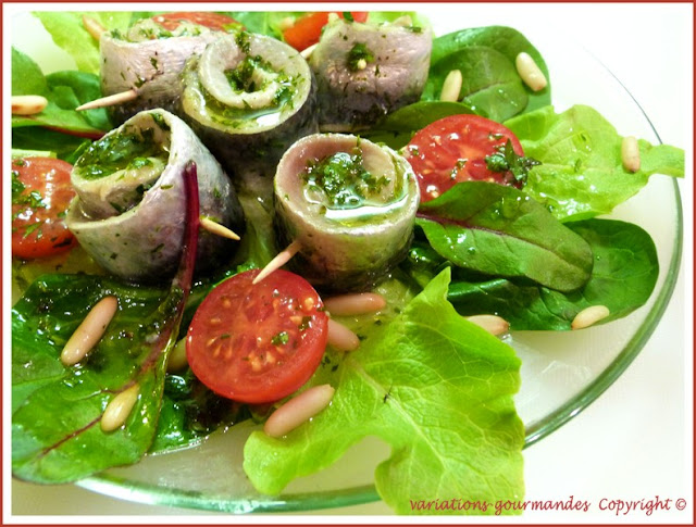 Filets de sardines en marinade "citron-persil" | Les Variations ...