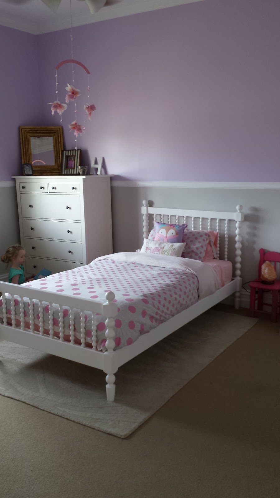 This Little Yellow House.: Girls room reveal