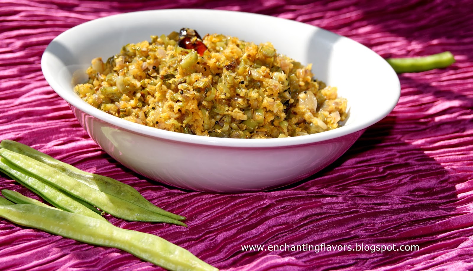 Enchanting Flavors: Trivandrum Style Kothamara Thoran / Guar Beans Stir Fry
