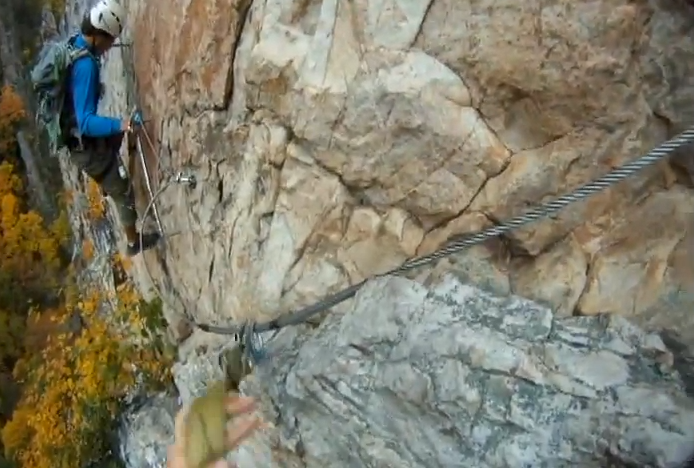 Look Out Below! Via Ferrata at Nelson Rocks Outdoor Center, West ...
