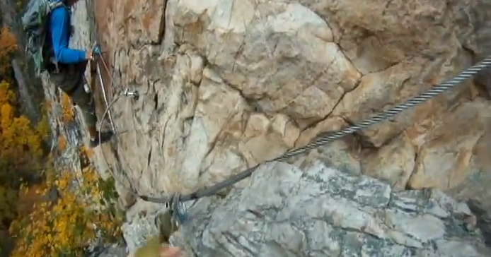 Look Out Below! Via Ferrata at Nelson Rocks Outdoor Center, West ...