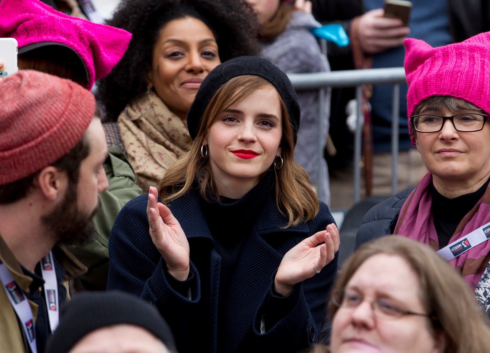 Emma Watson: Emma Watson at the Women's March in Washington D.C ...