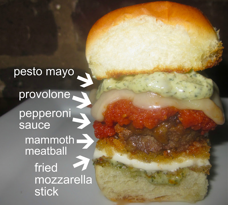 Haute + Heirloom: Mammoth Meatball Sub Sliders with Fried Mozzarella ...