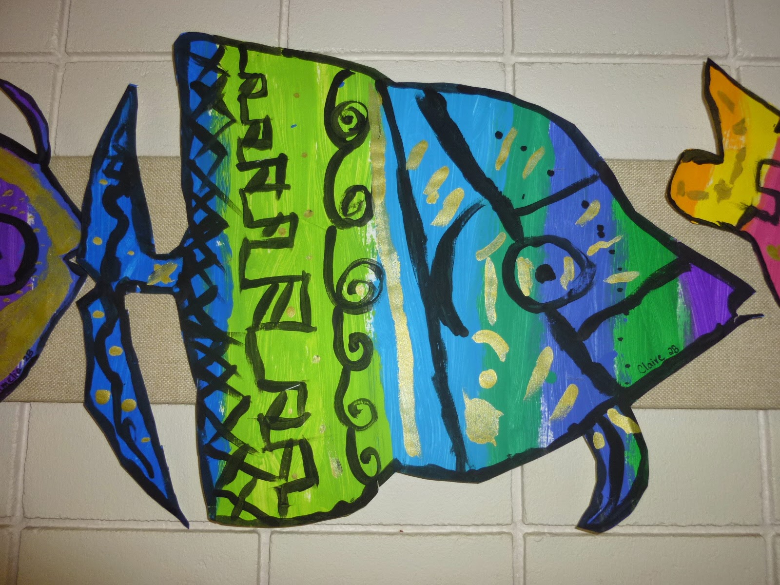 Mrs. Werner's Art Room: 2nd Grade Warm and Cool Color Fish