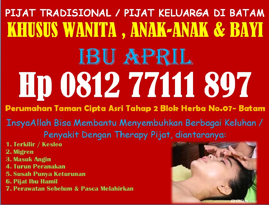 SPA BATAM CENTRE: Pijat Tradisional ~ Refleksi di Batam Hp 0812 77111 ...