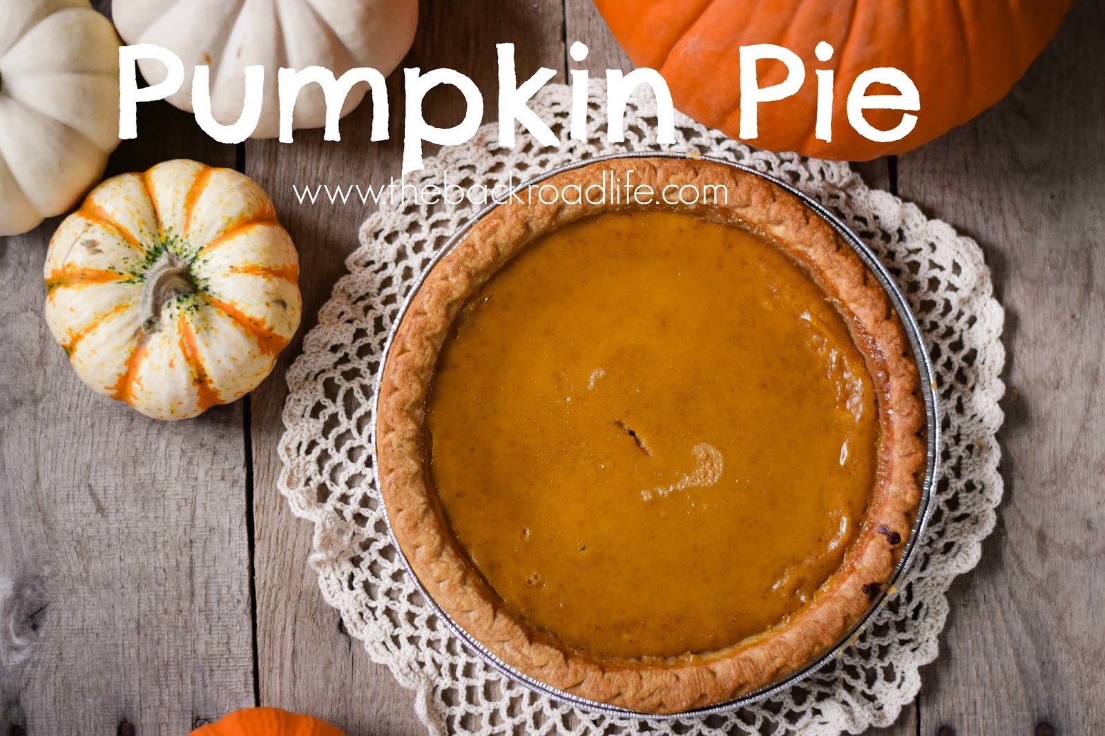 The Backroad Life: Pumpkin Pie