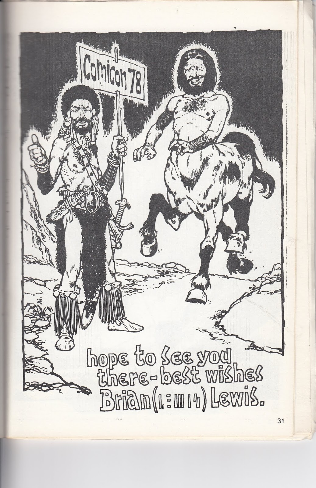 Boys Adventure Comics: Brian Lewis art for Comicon 1978