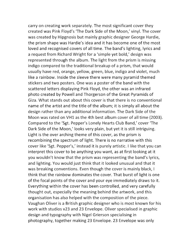 A2 Graphics Unit 3 -Sophie Gillott