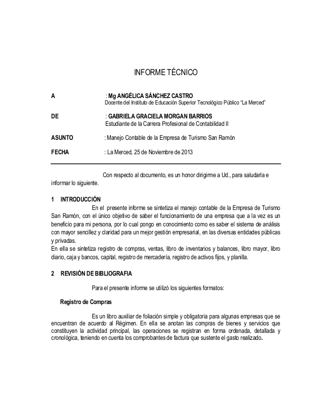 archivistica: INFORME