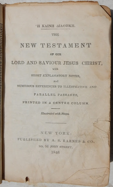Heirlooms Reunited: Small New Testament Bible of Samuel Lyford Hutchins ...