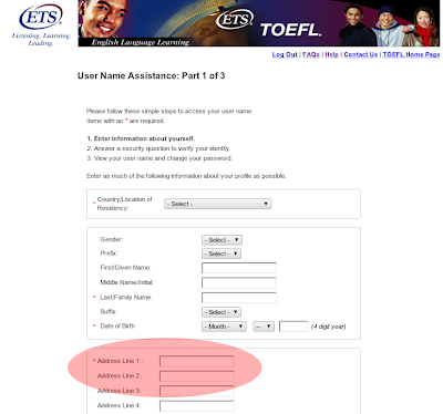 Musically yours: UI design for TOEFL username retrieval