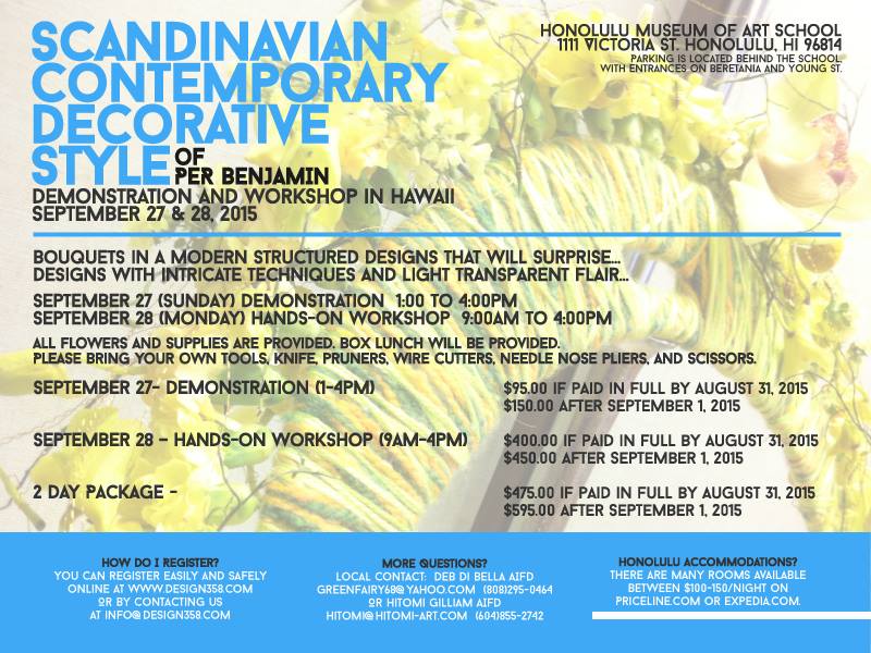 Floral Ambiance by Deborah Di Bella AIFD: Per Benjamin Workshop and ...