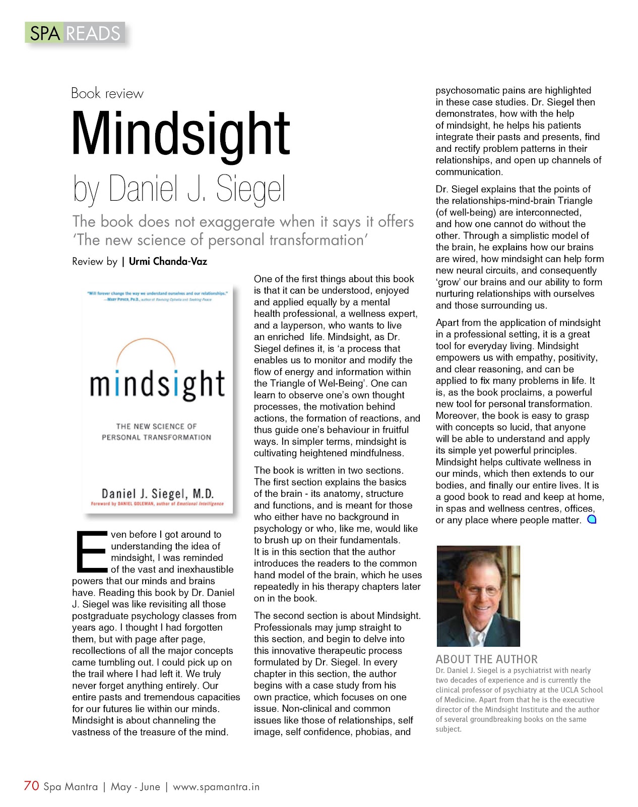 Karma and some: Mindsight by Dr. Dan Siegel - book review
