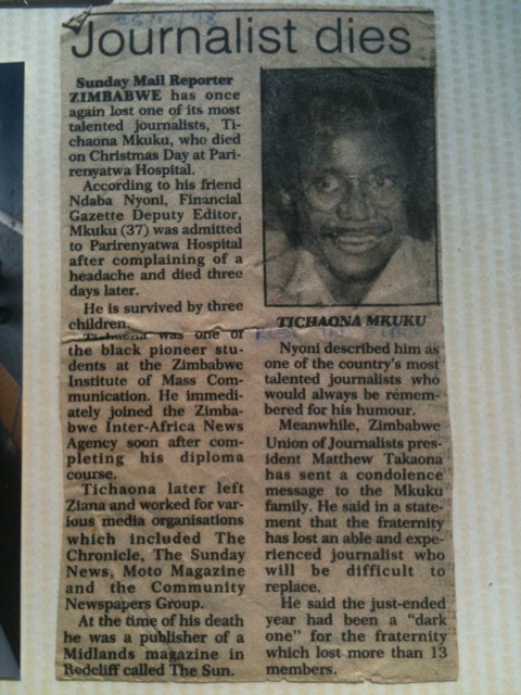 Here, After: Tichaona Mkuku