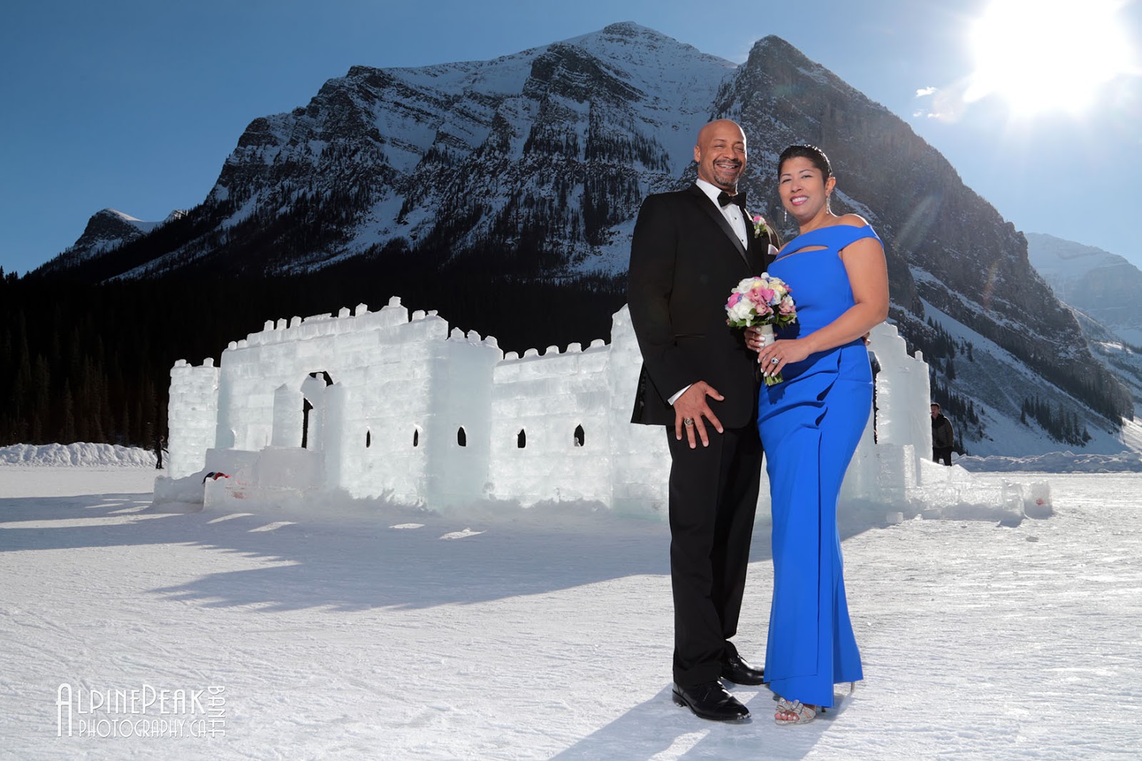 Alpine Peak Photography: Lake Louise Winter Wedding Photography - ice ...