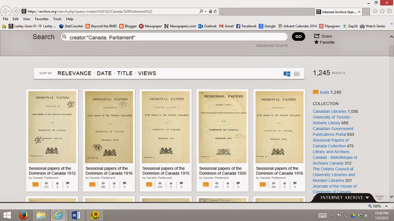 Genealogy: Beyond the BMD: Internet Archive - changes