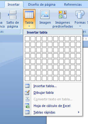 Taller de Informática 5 Grado: Como crear una tabla en Word