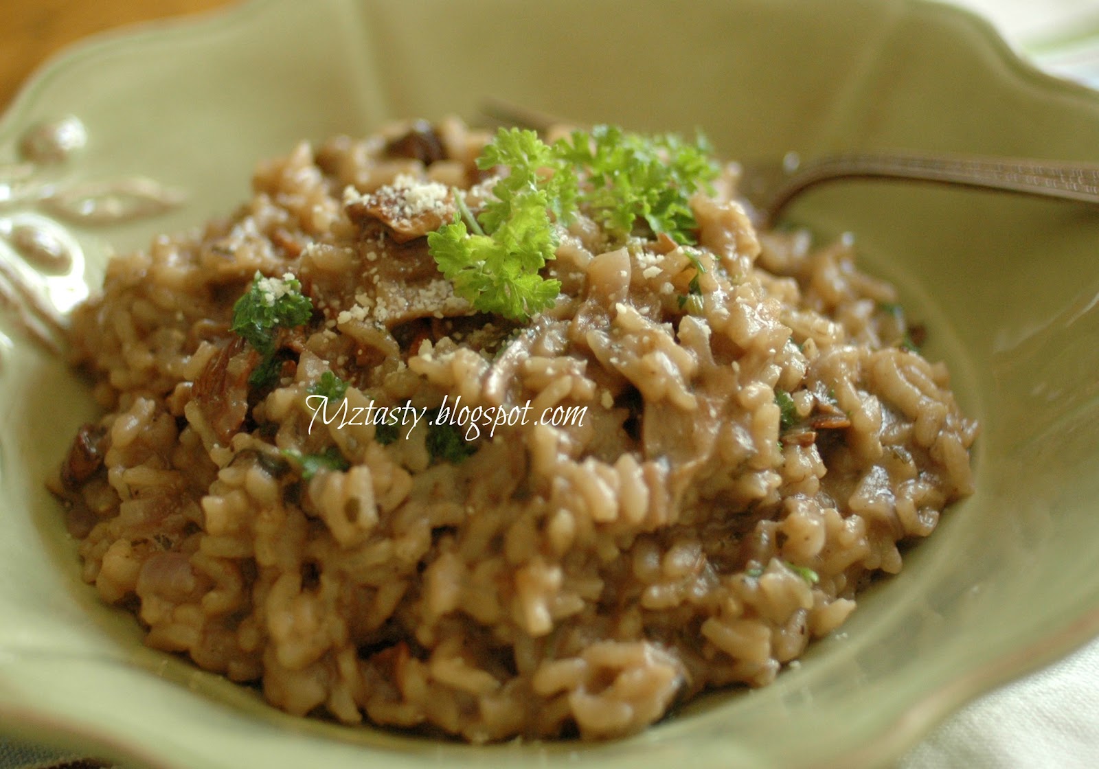 MzTasty's Kitchen, Savor The Flavor: Risotto Con Funghi Porcini