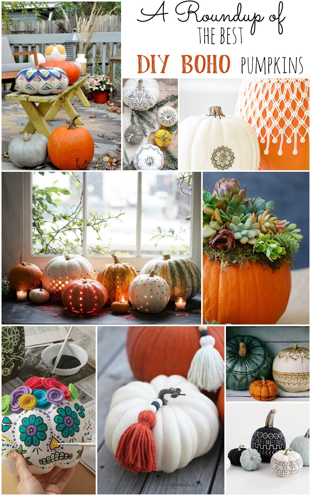 The Best DIY Boho Pumpkin Roundup! - Little Vintage Cottage
