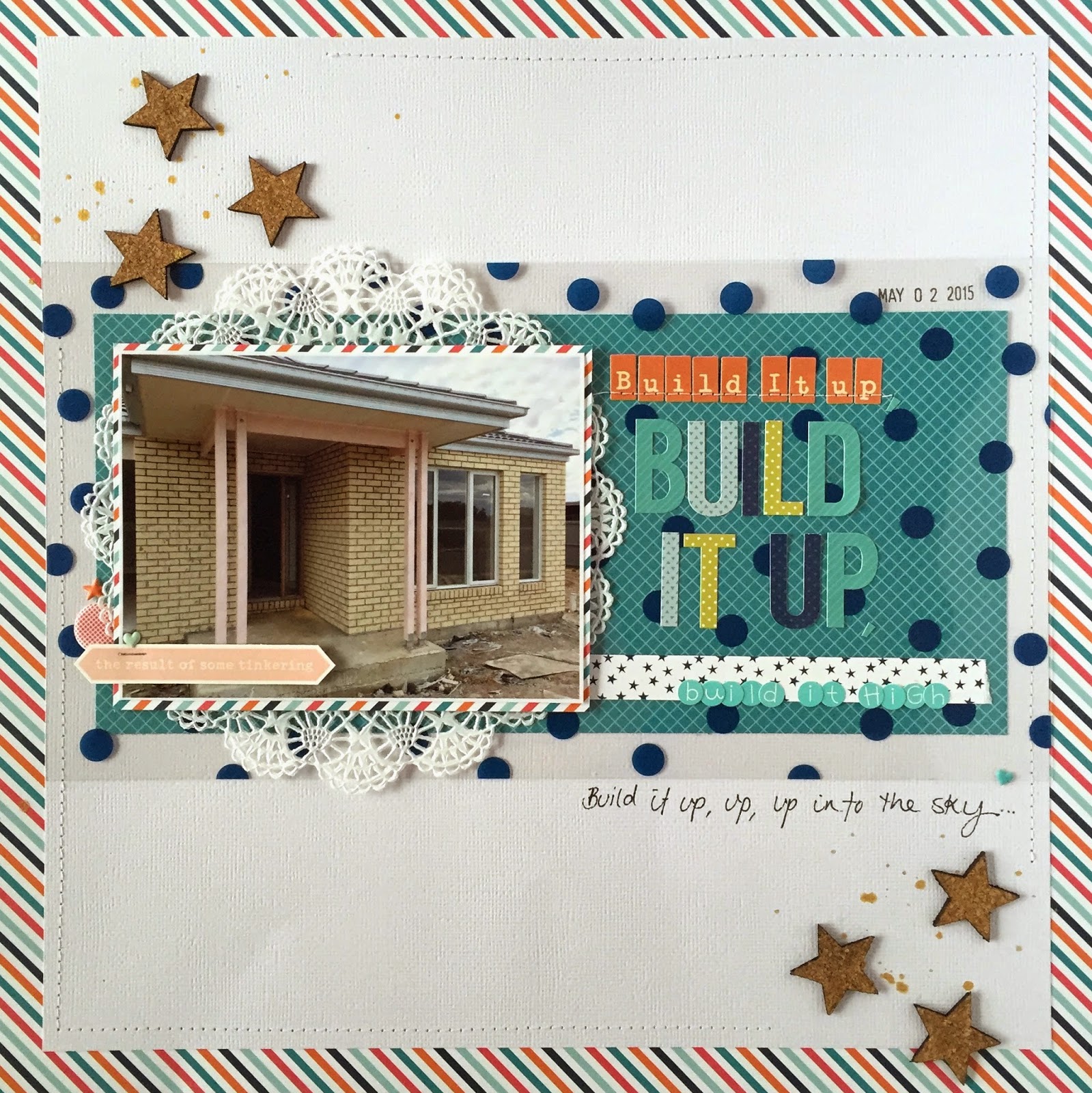 Build it up, Build it up, Build it High.... layout share with Michelle ...