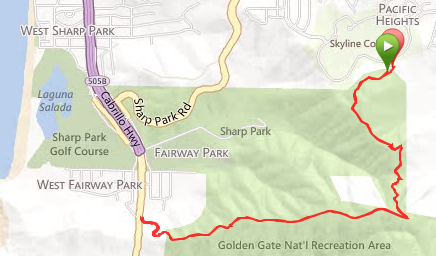 Broken Leg: Sweeny Ridge Geocatching