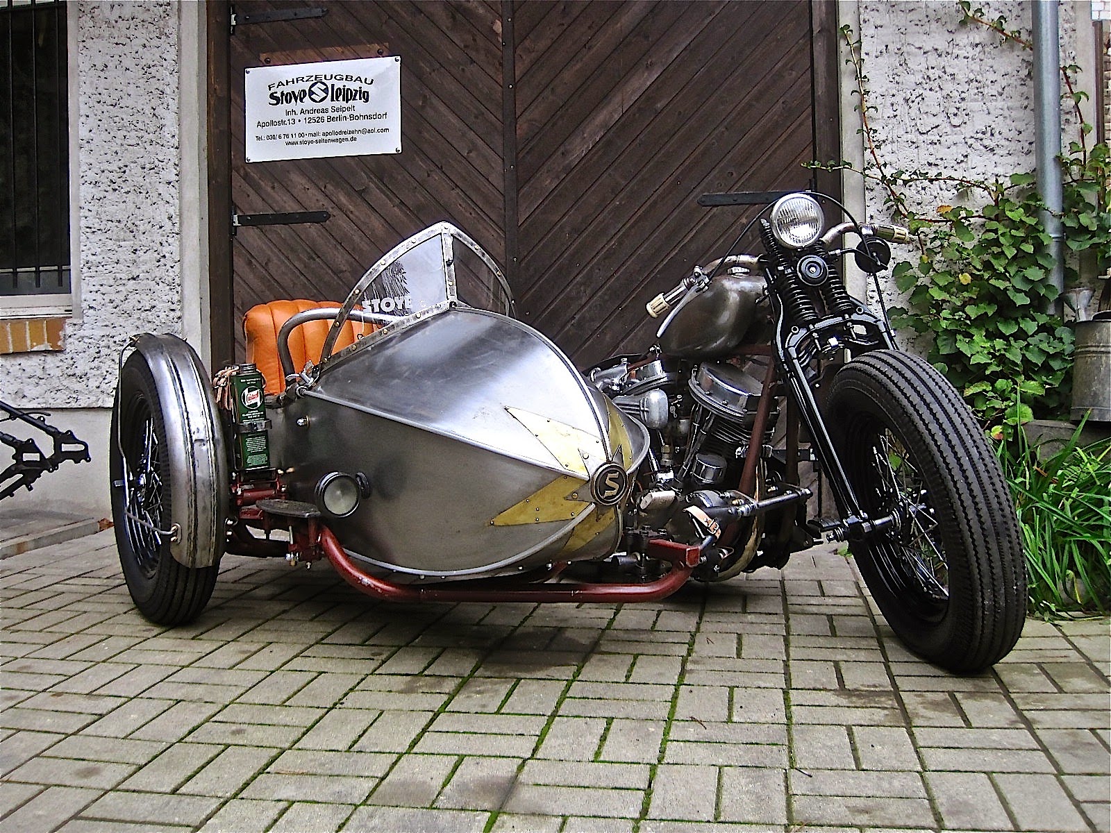 Stoye Custom Sidecars: Stoye Custom Sidecar - Panhead with Stoye Sport ...