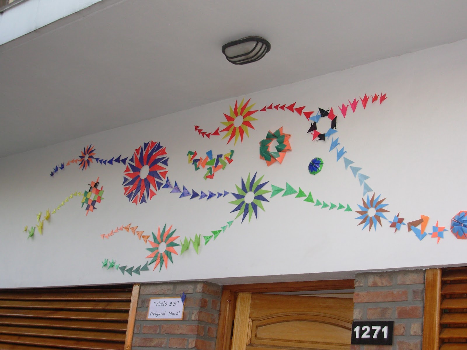 OrigamiAna: "Ciclo 33" Origami Mural
