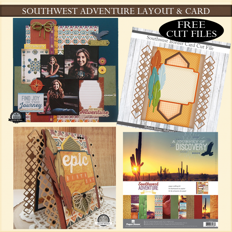 CraftyMelinda.com: Southwest Scrapbook Layout & Card