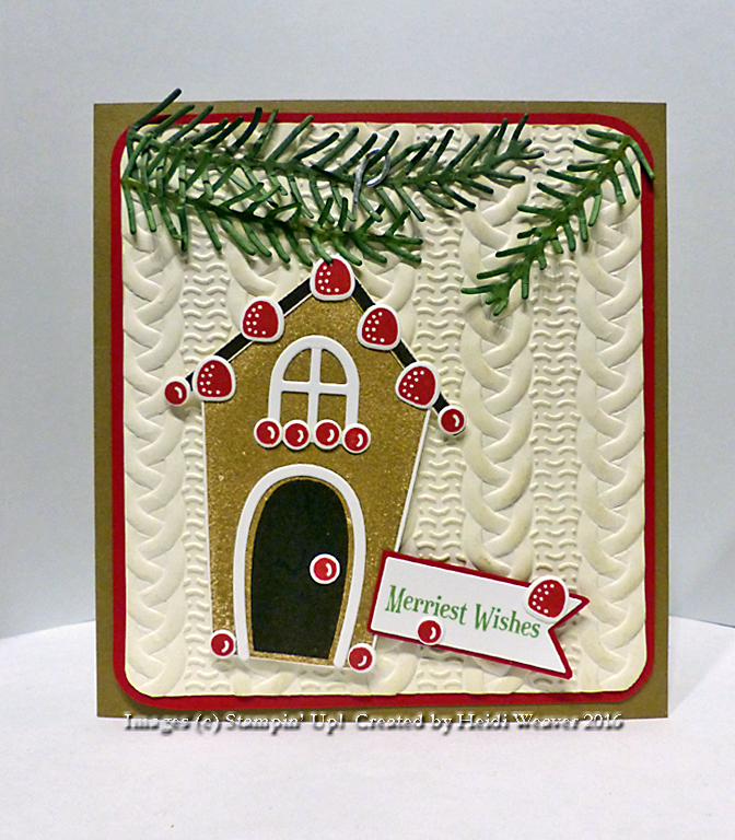 Stampin Along With Heidi: Wow! The new Cable Knit embossing folder...