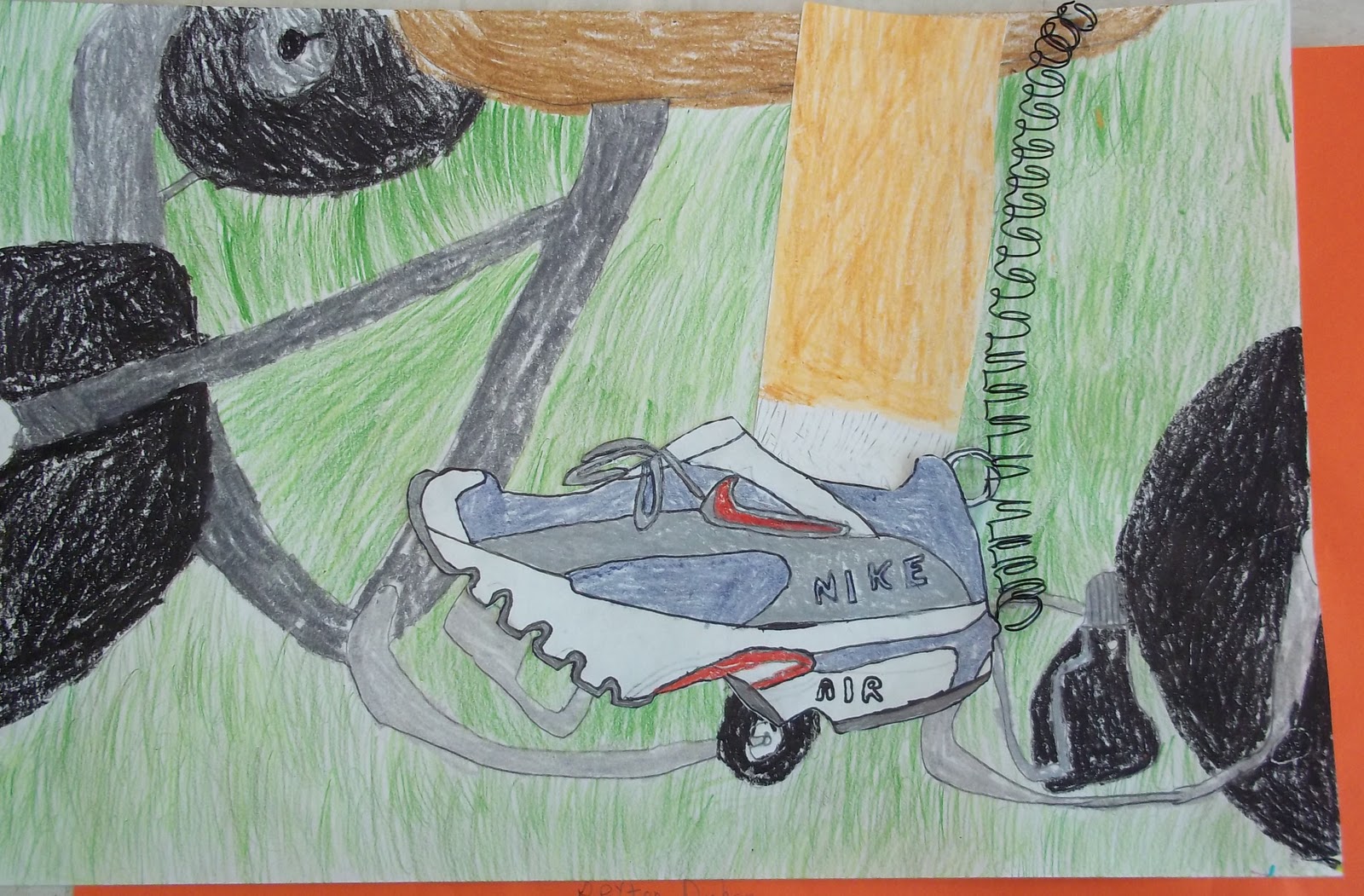 Monument Valley Regional Middle School Art Class: Shoescapes, 7th Grade
