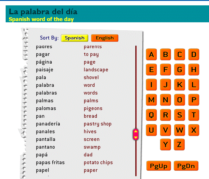 Y-Knot Write Spanish: Word of the Day