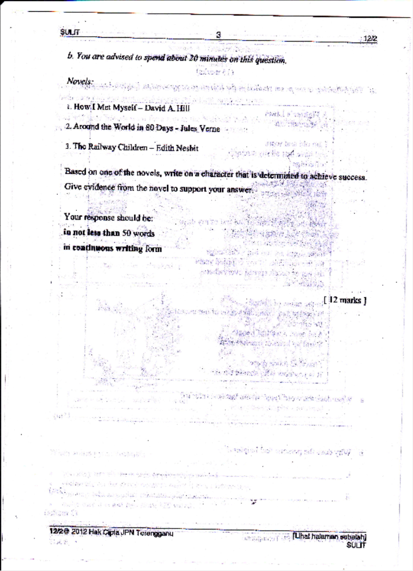 Janny's Blog: TERENGGANU PMR TRIAL ENGLISH PAPER 2