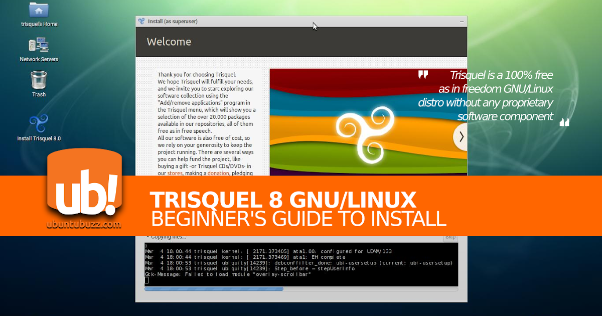 How To Install Trisquel 8 GNU/Linux Flidas