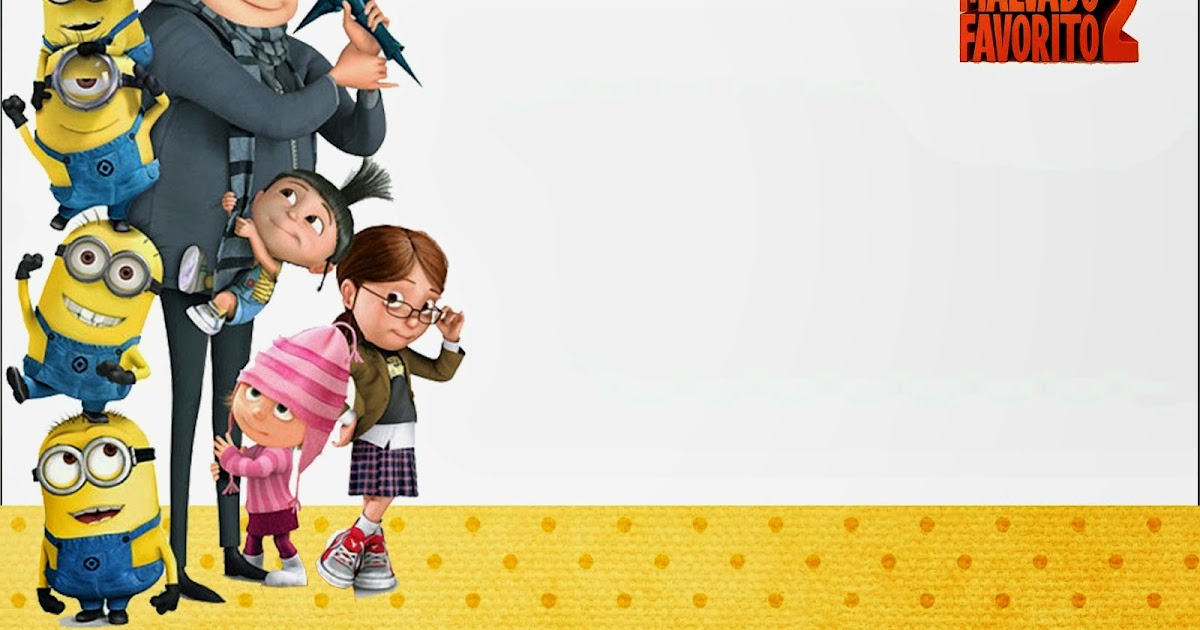 Mi Villano Favorito 2: Invitaciones y Etiquetas para Candy Bar para ...