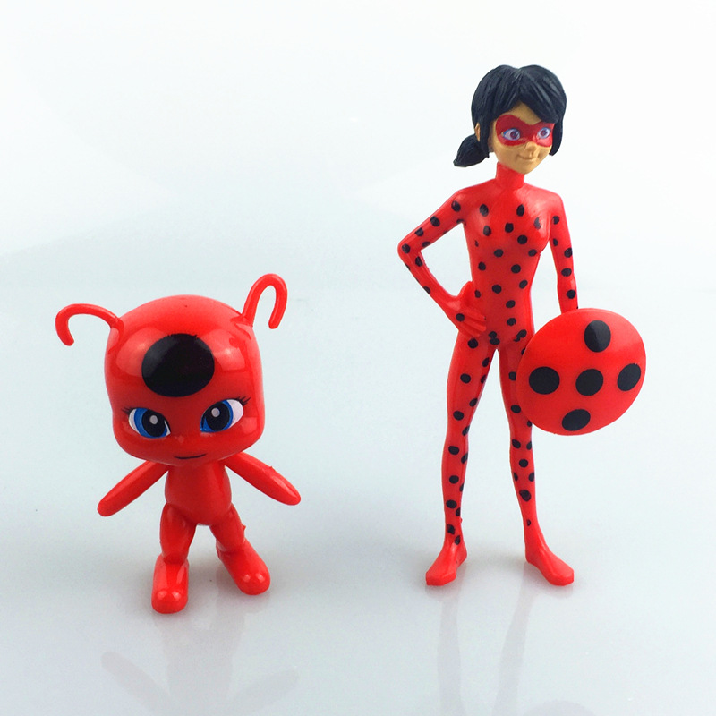 6Pcs Miraculous Ladybug Character Toy Action Figure Doll for Kids ...