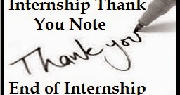 Thank You Messages! : Internship