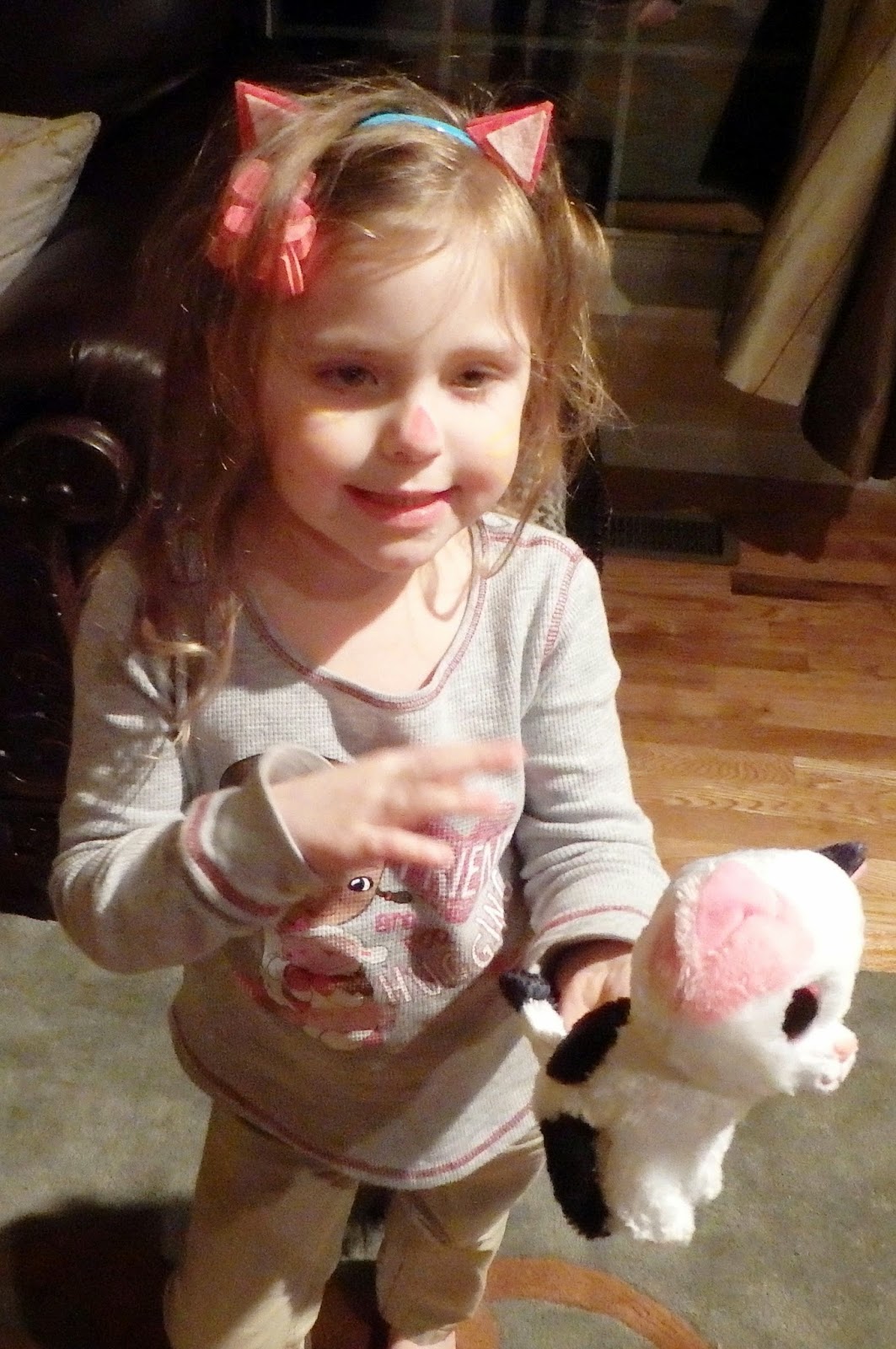 Ben, Becky, Kara, Kiersten,and Evie: Cat party