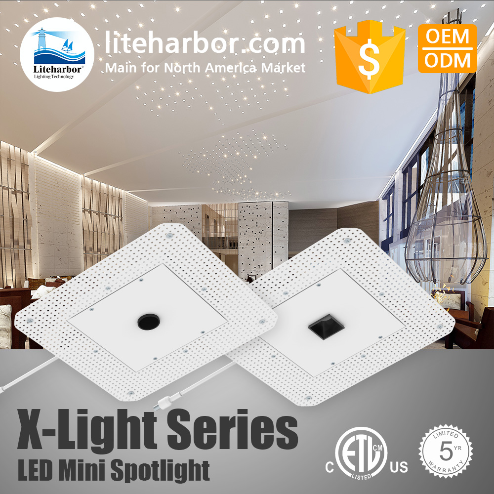 Hot Sale Round/Square 30 Degree LED Mini Spotlight Commercial Trimless ...