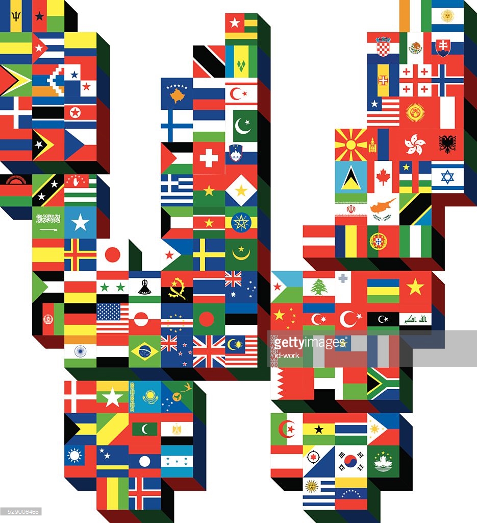 Heraldry of Life: ARTISTIC ALPHABET with Flags of the World