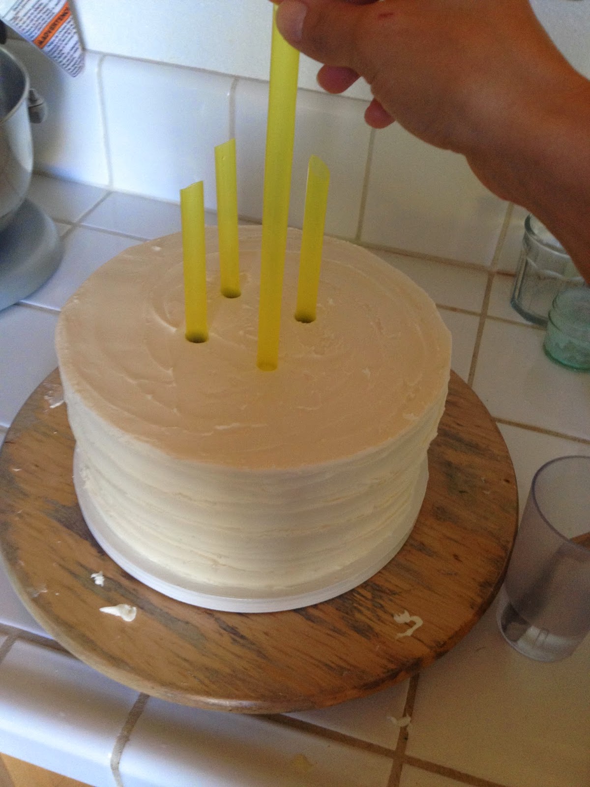 Ribbon Textured Cake