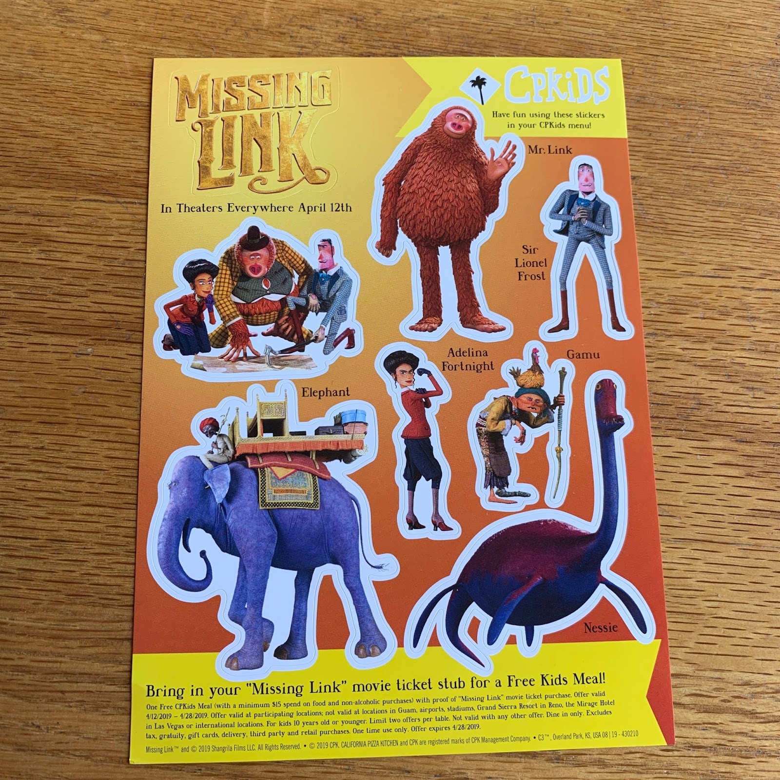 Missing Link - In Theaters April 12th - THE PATRICIOS