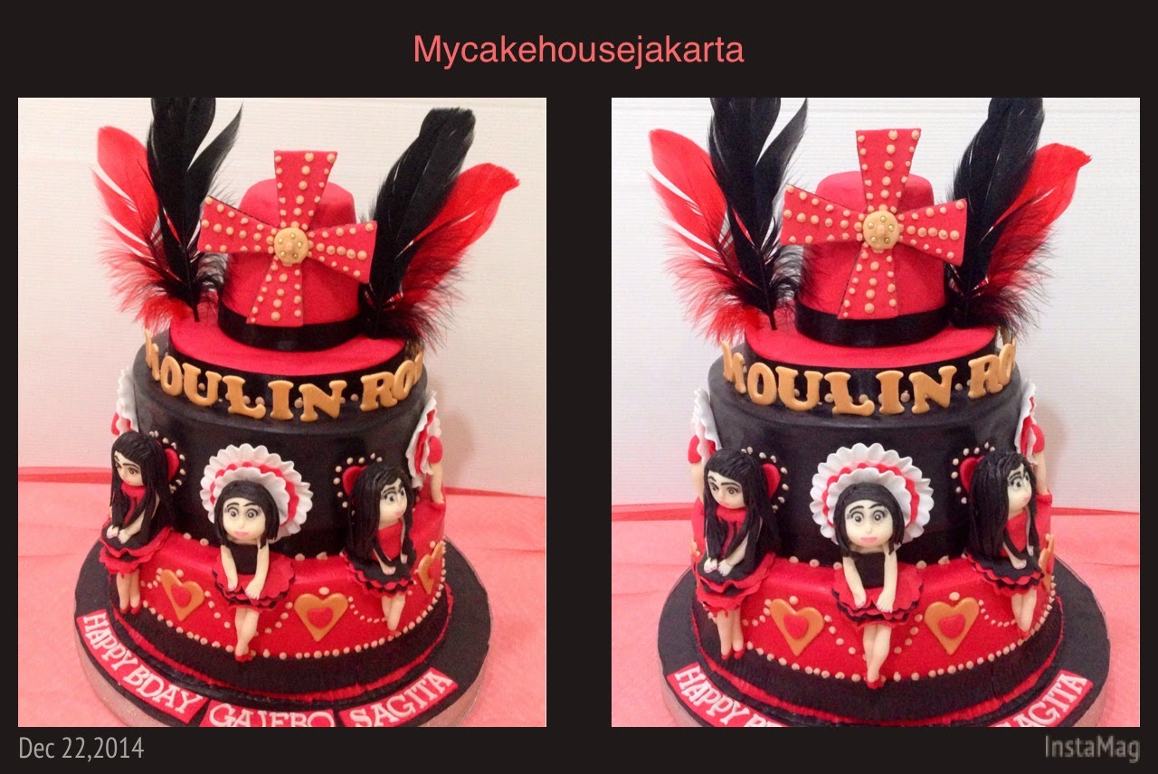 Mycakehouse: Moulin Rouge Themed Cake