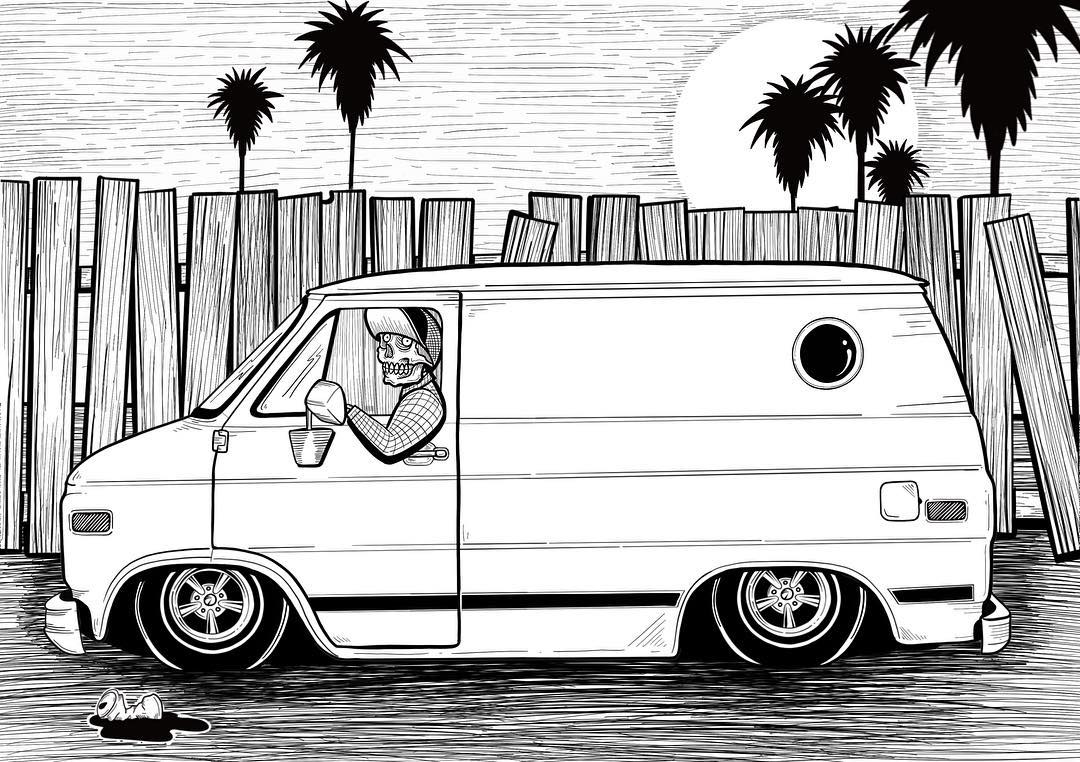 Bedford CF2 Van: Van Art by Elharcodoodles