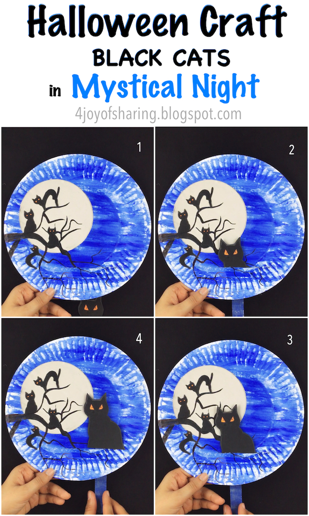 Halloween Black Cats Craft - The Joy of Sharing