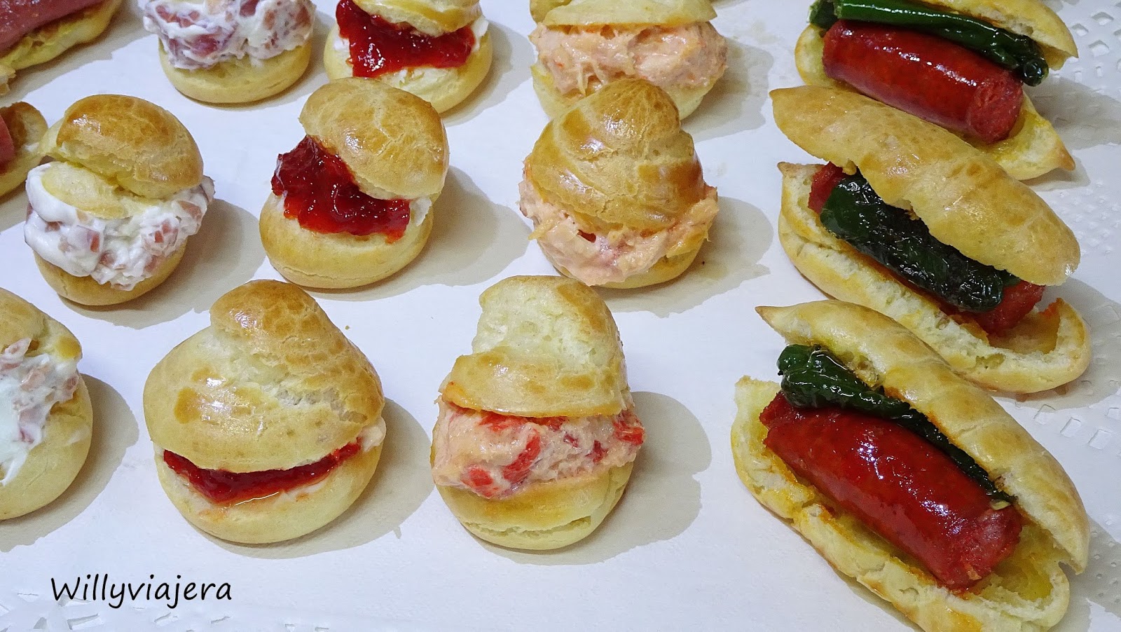 WILLYVIAJERA PURI: Petit choux navideños (aperitivo)