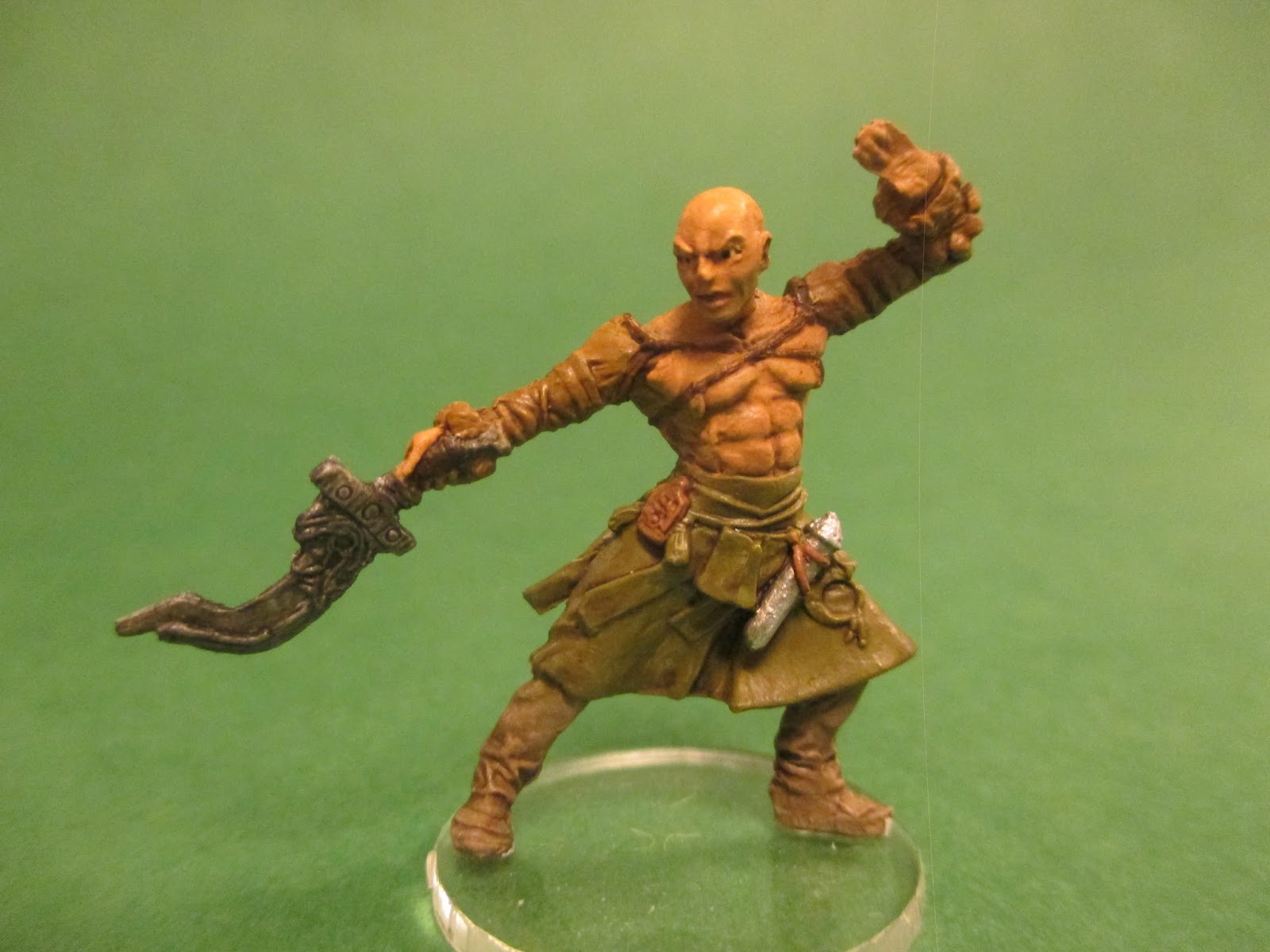 The Miniatures Man: Monk and female bard from Reaper
