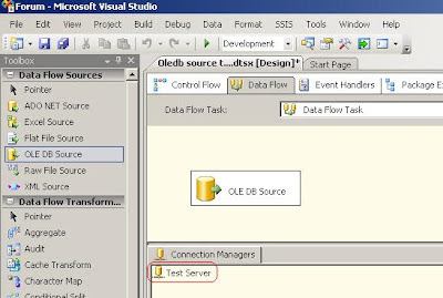 SSIS: OLEDB SOURCE TO OLEDB DESTINATION
