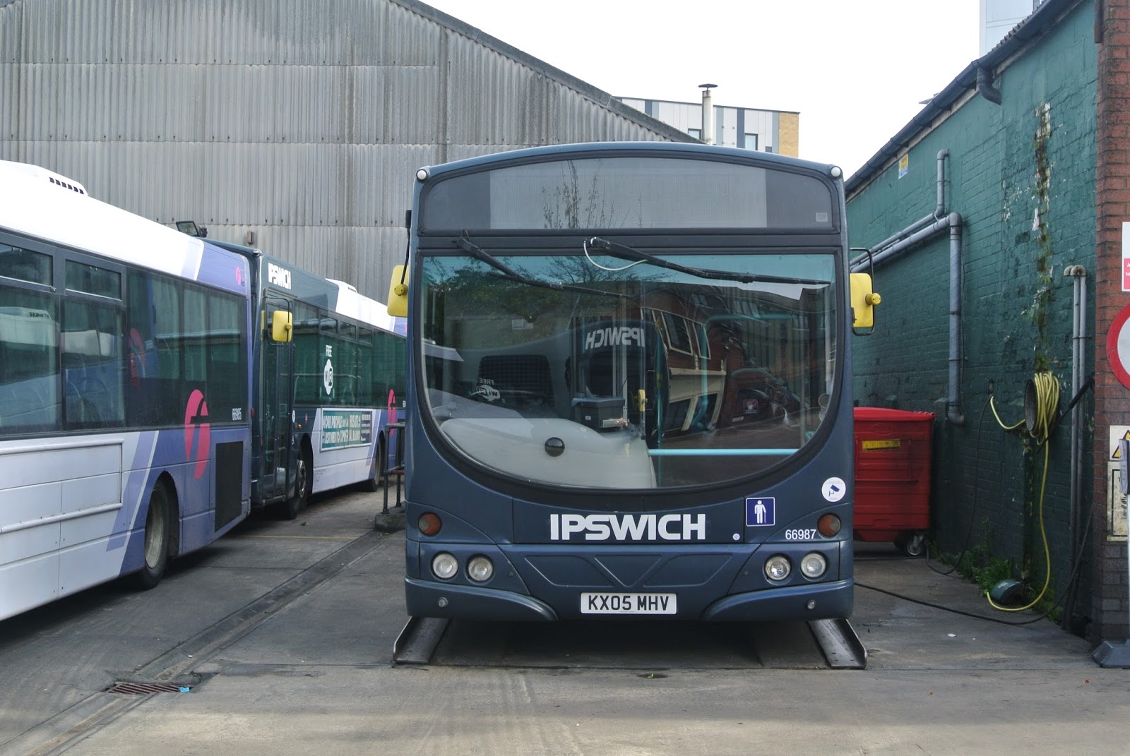 Ryan's Bus Blog: First Ipswich town centre Foundation Street depot