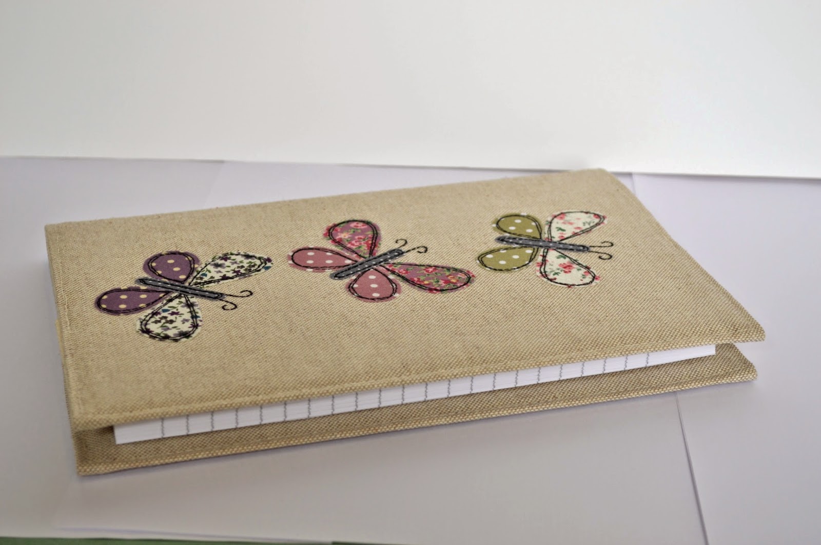 Handmade Fabric Covered Notebook / Journal